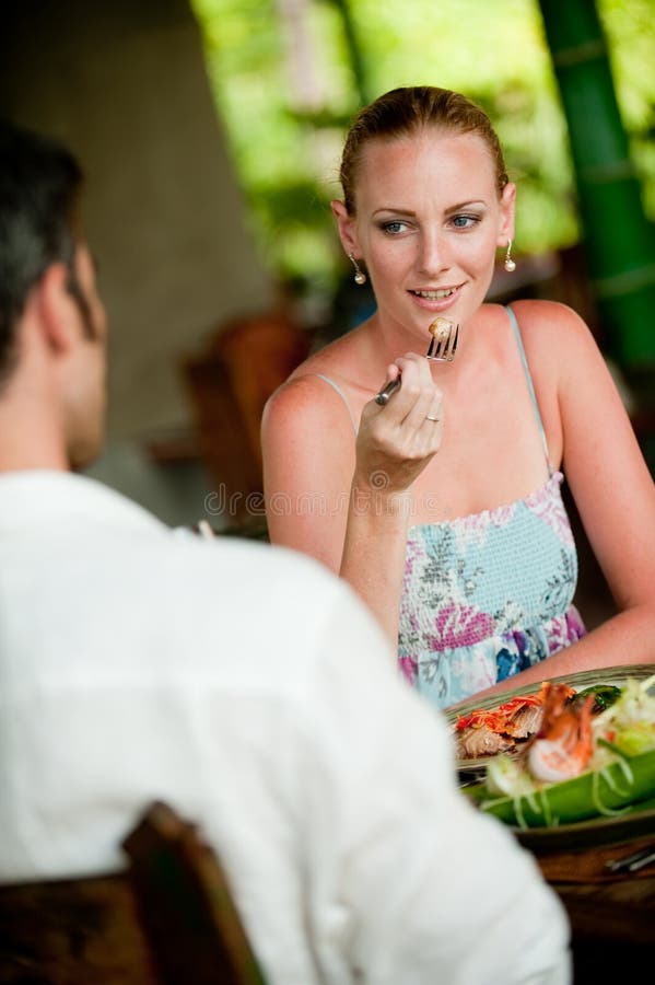 Woman Eating stock image. Image of female, fork, caucasian - 9998643