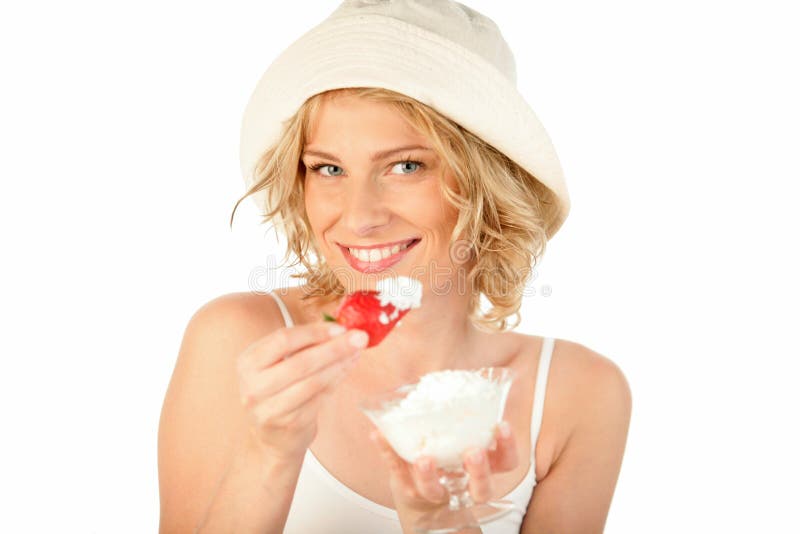 Ice cream girl stock photo. Image of lady, cute, beautiful - 24433350