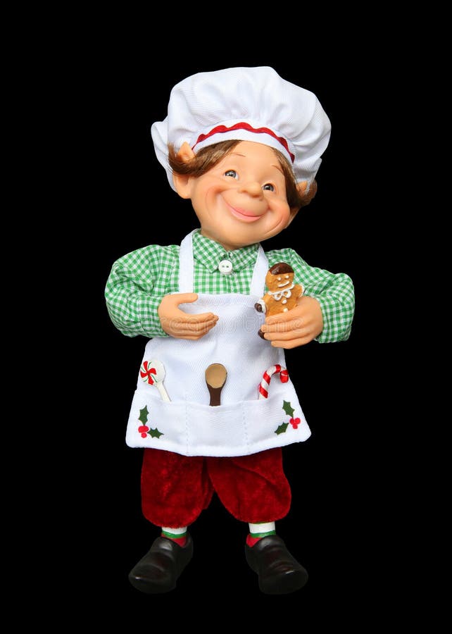 Woman Elf Cooking stock image. Image of december, helper - 17381955