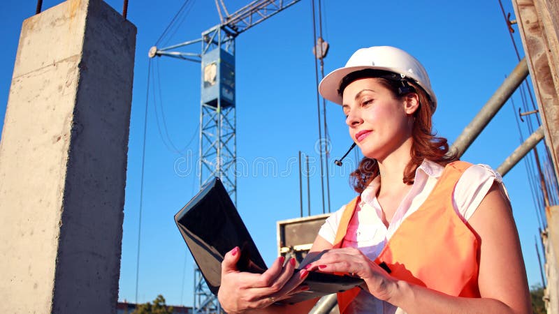 Lady engineer stock image. Image of bright, drawing, lady - 32370923