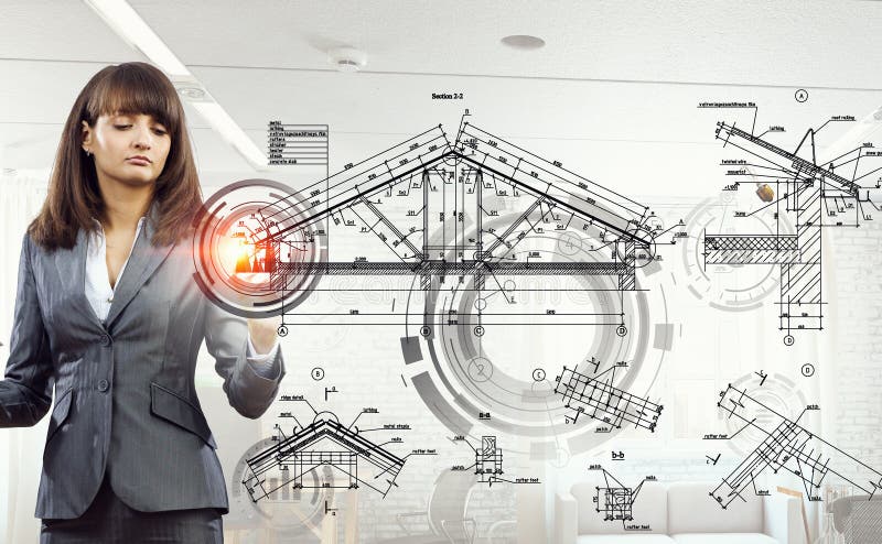 Woman engineer at work stock photo. Image of engineering - 73075426