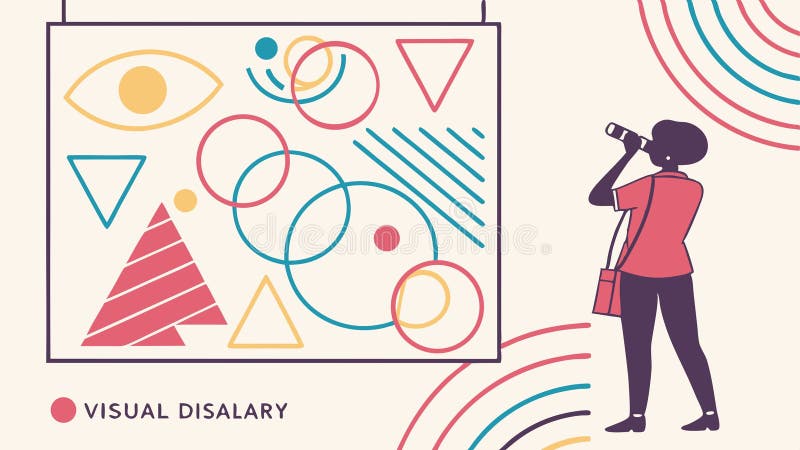 Woman Examining Visual Display, Data Analysis, Abstract Information, Vector Design Generative AI ...