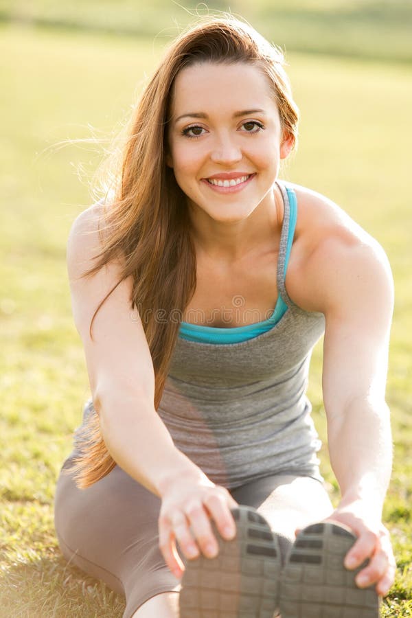 Woman exercise stock photo. Image of outside, lifestyle - 59319032
