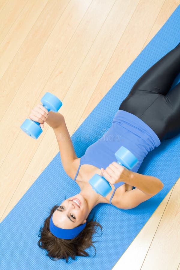 Woman exercising stock photo. Image of centre, gymnastics - 11073362
