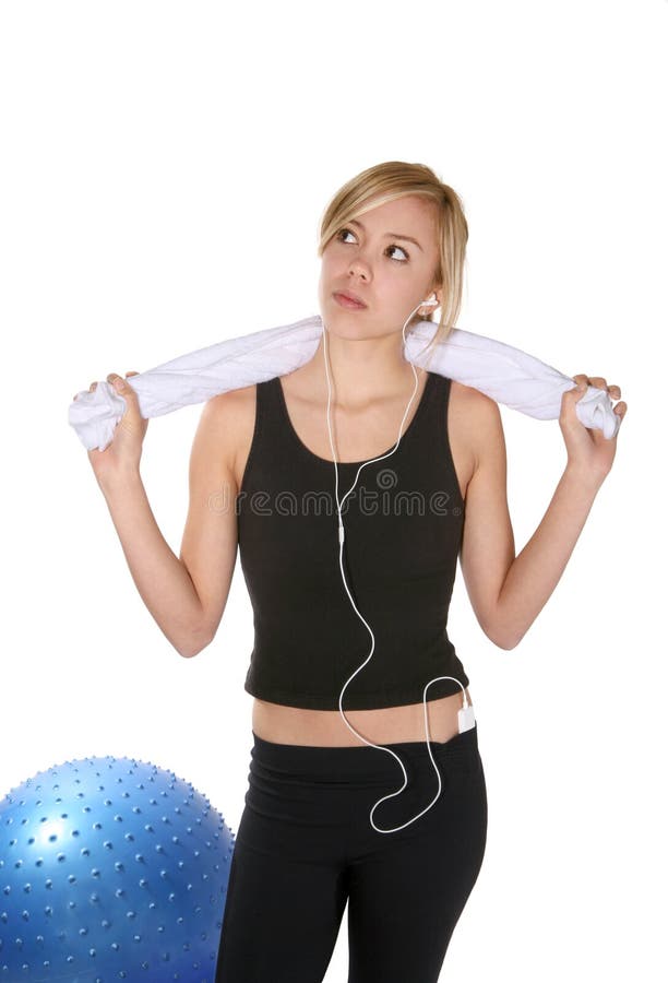 Woman Exercising stock photo. Image of slimming, energy - 2100844