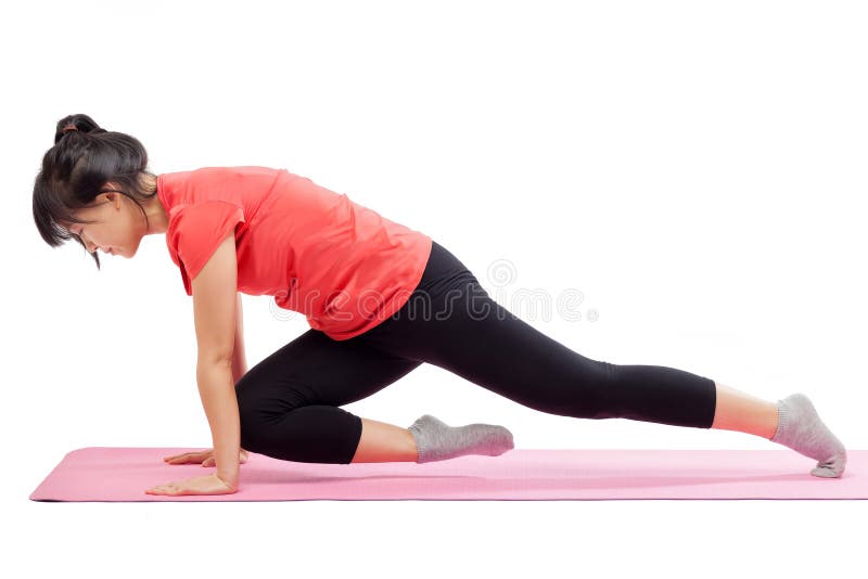 Woman exercising isolated stock photo. Image of isolated - 39347190