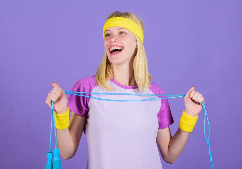 Woman Exercising With Jumping Rope Jumping Exercise Benefits Proper