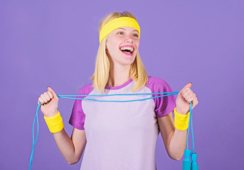 Woman Exercising With Jumping Rope Jumping Exercise Benefits Proper
