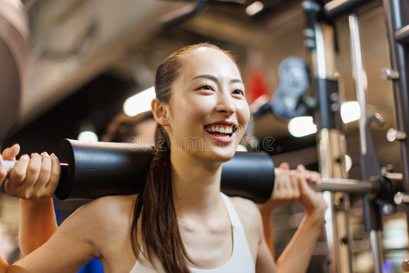 Woman Exercising on Multi Trainer Machine Stock Photo - Image of woman ...