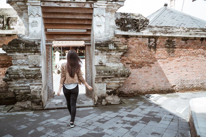 Woman Exploring Traditional Place Stock Photo - Image of lady, javanese ...