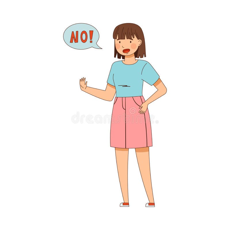 Girl Saying No Clipart Girl Saying No Clipart
