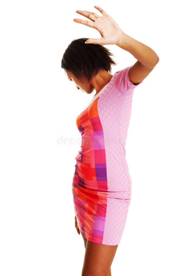 Woman expressioning denial stock image. Image of alluring - 10743547