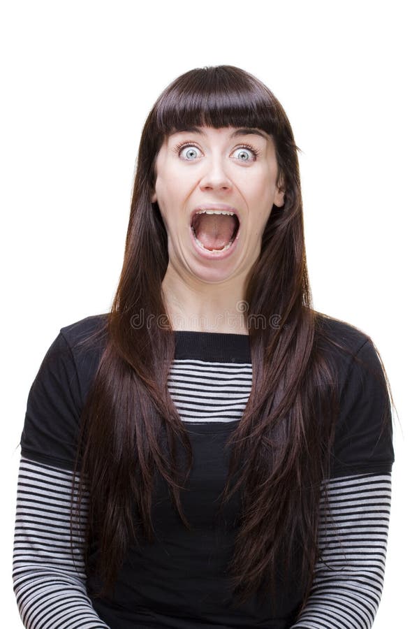 Woman expressions stock image. Image of isolated, joke - 22529813