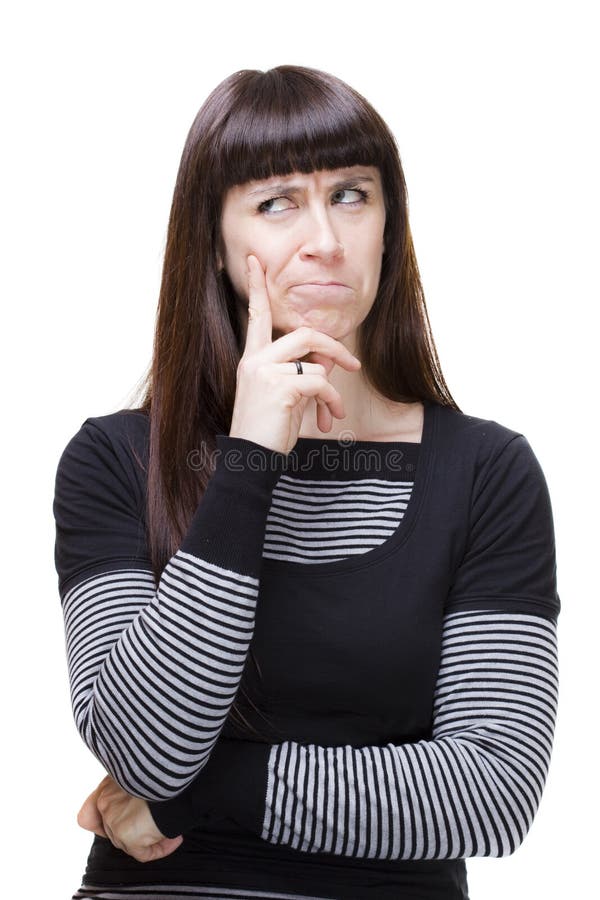 Woman expressions stock image. Image of white, female - 22529885