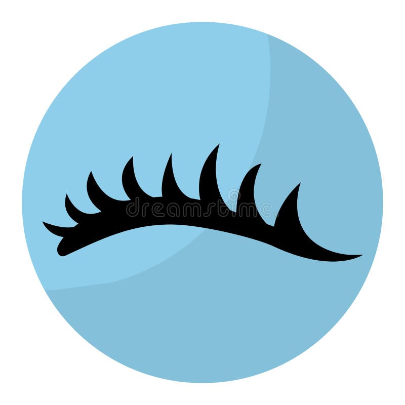 Woman eyelash icon stock illustration. Illustration of human - 82601916
