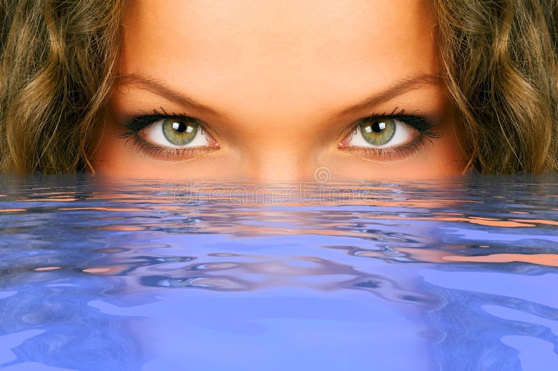 Woman eyes stock image. Image of beautiful, care, female - 2114373