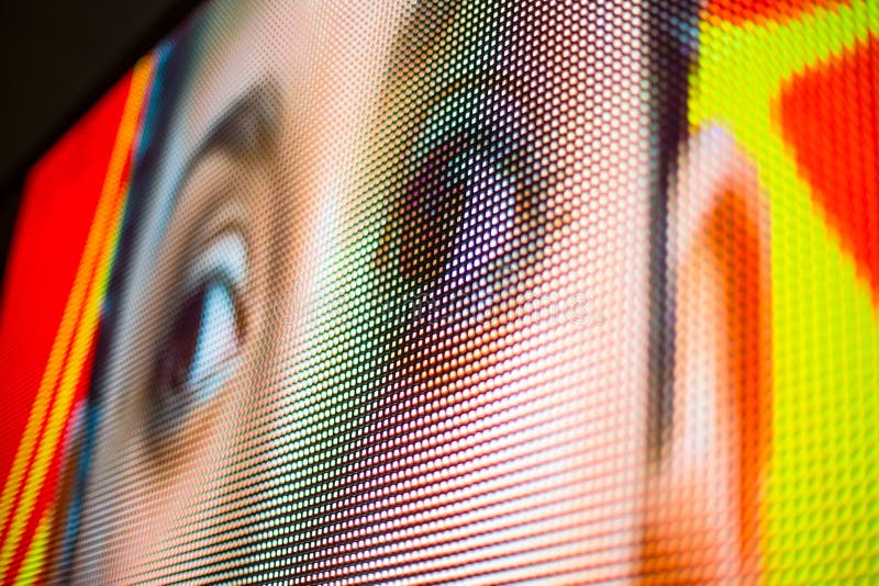 Woman Eyes Formed on LED Screen Editorial Photography - Image of ...
