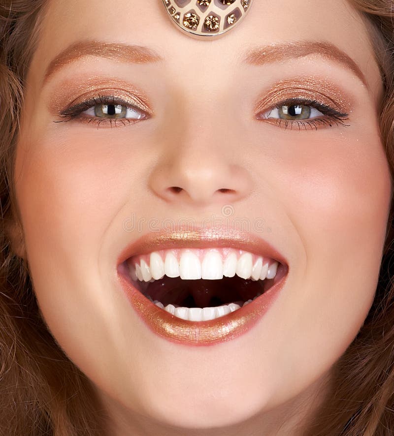 Woman face stock photo. Image of smile, people, mouth - 4942390