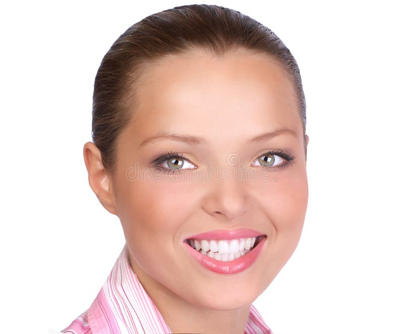 Woman face stock image. Image of happy, lips, smiling - 4941929