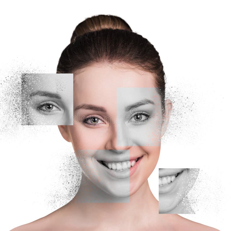 Beautiful Woman Dispersion Portrait Stock Photos - Free & Royalty-Free ...