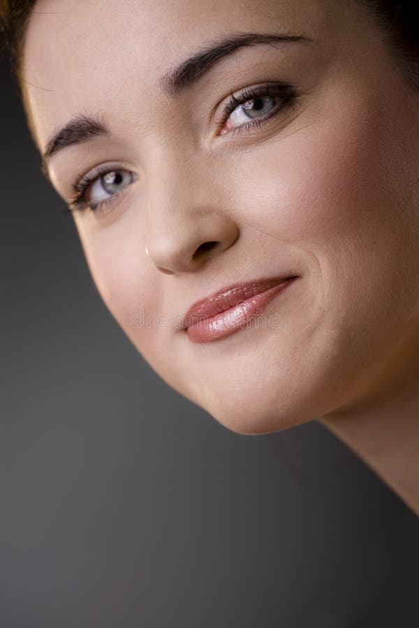 Closeup Profile Of Female S Nose And Lips Stock Image Image Of Lips