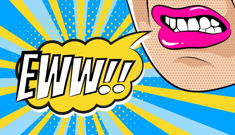 Woman Face with Disgusting Expression Stock Vector - Illustration of ...