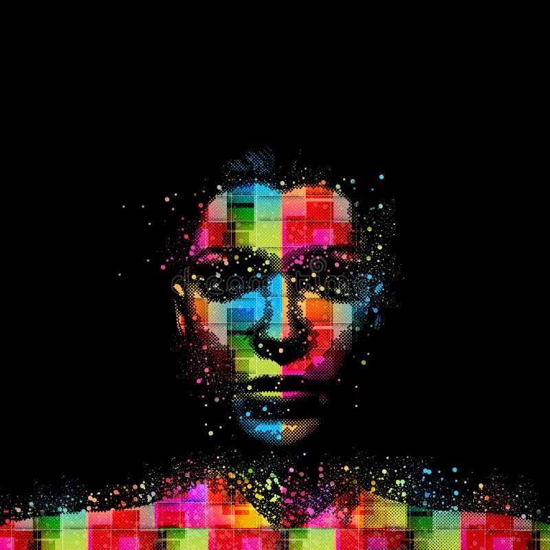 Mother Earth, Woman Face Under Ground in the Field, Fantasy Stock ...