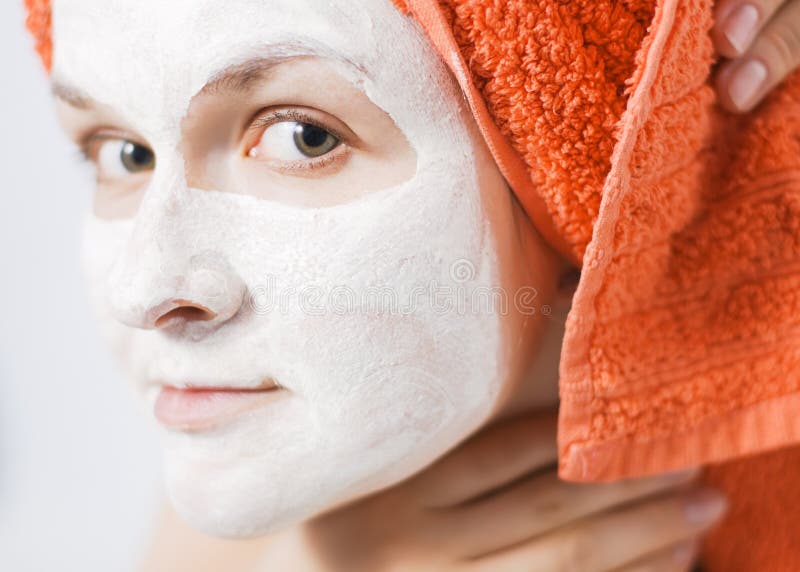 Woman with face pack stock image. Image of woman, feemale - 10224493
