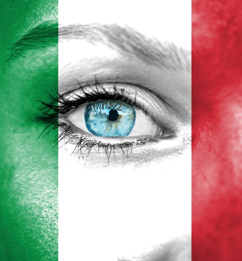 484 Flag Italy Woman 27s Face Stock Photos - Free & Royalty-Free Stock ...