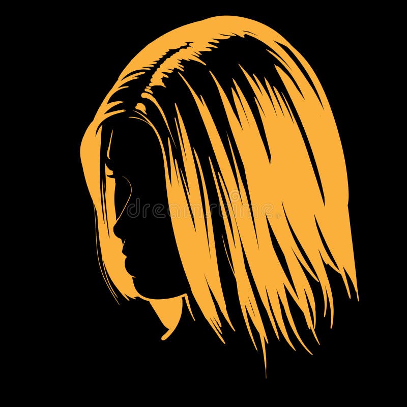 Woman Face Silhouette Backlight Low Key Stock Illustrations – 6 Woman ...