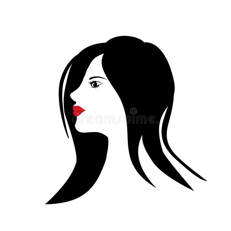 Woman Face Vector Element Drawing for Design Stock Vector ...
