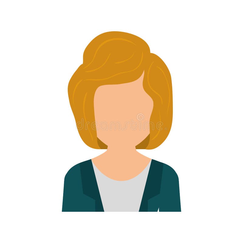 Woman faceless head stock illustration. Illustration of graphic - 84797293