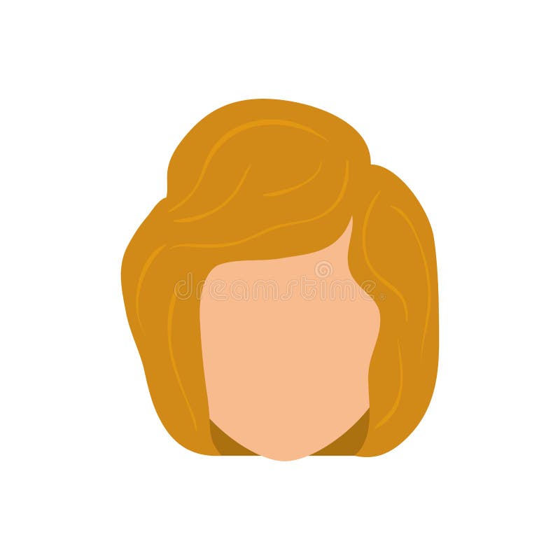 Woman faceless profile stock illustration. Illustration of faceless ...