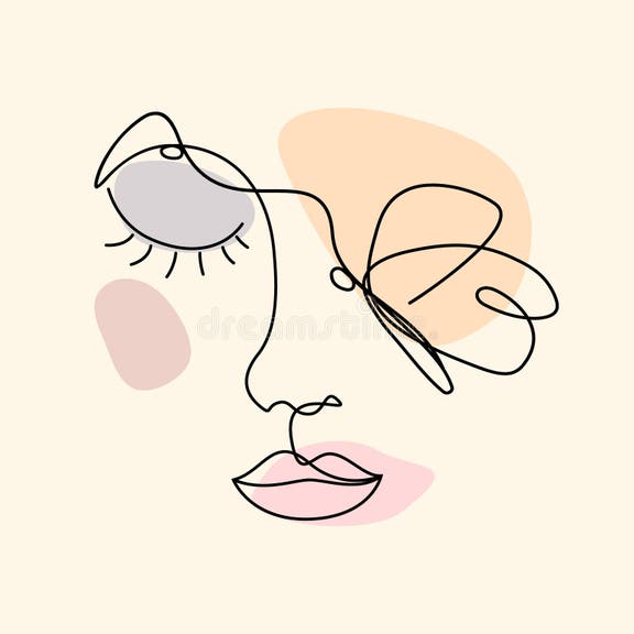Female Face Contour Stock Illustrations 36 404 Female Face Contour