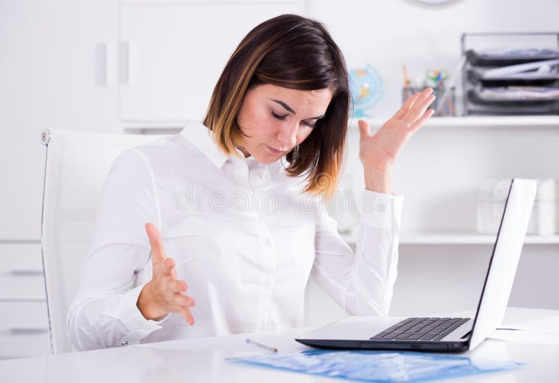 Woman facing challenge stock photo. Image of business - 249177584