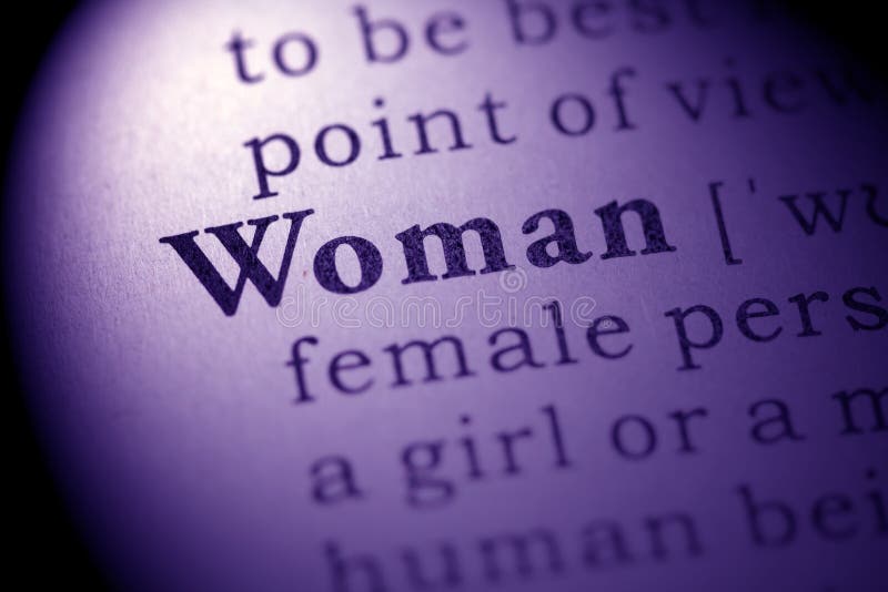 Definition of the Word Woman Stock Photo - Image of dictionary ...