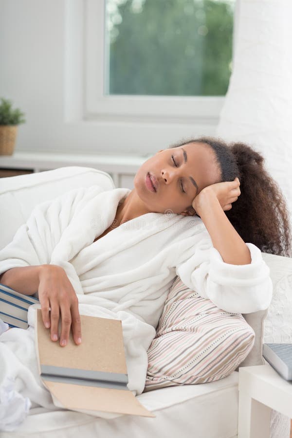 When Falling Asleep Became that Hard? Stock Image - Image of young ...