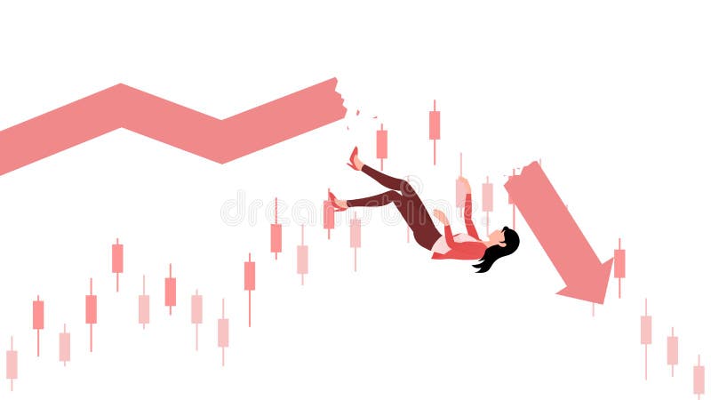 Woman Falling Down Depression Stock Illustrations – 152 Woman Falling Down Depression Stock ...