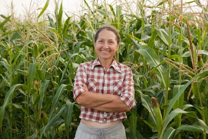 Woman farmer stock photo. Image of autumn, european, farmland - 24254184