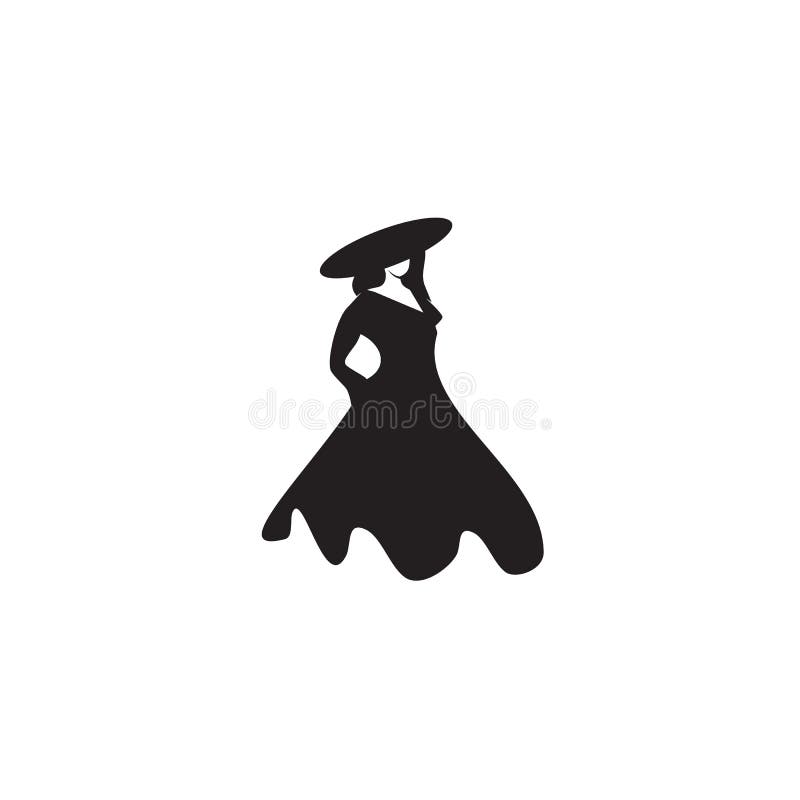 Woman Fashion Model Logo Design Template Stock Vector - Illustration of ...