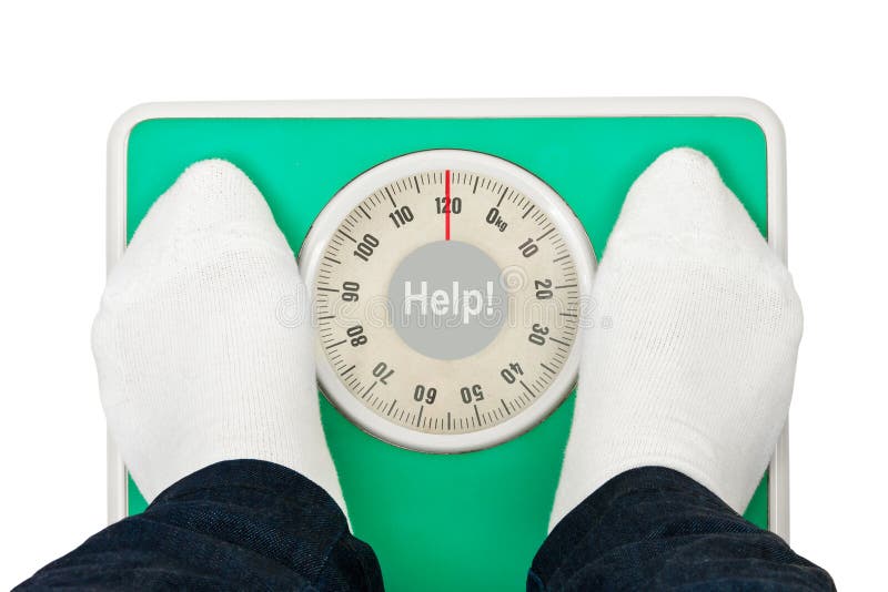 Woman Feet and Weight Scale Help! Stock Photo - Image of number ...