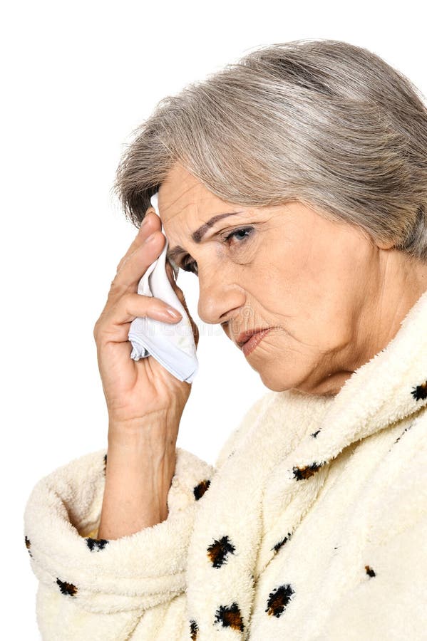 Woman fell ill stock photo. Image of cure, mask, health - 46123298