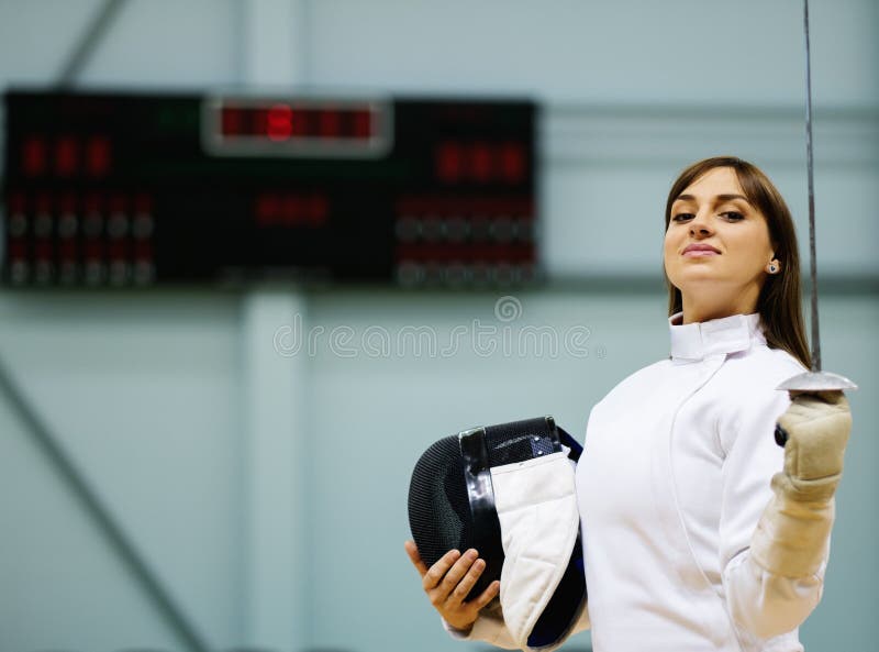 Two Women on a Fencing Training Stock Photo - Image of skill, costume ...