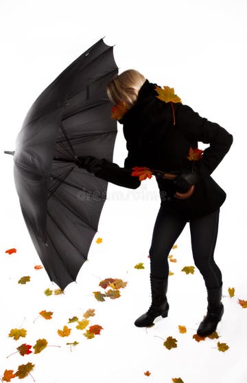Woman fighting with wind stock image. Image of closeup - 11354059