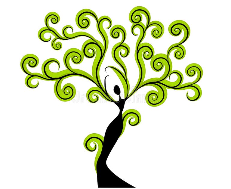 Tree Woman Stock Illustrations – 124,693 Tree Woman Stock Illustrations ...