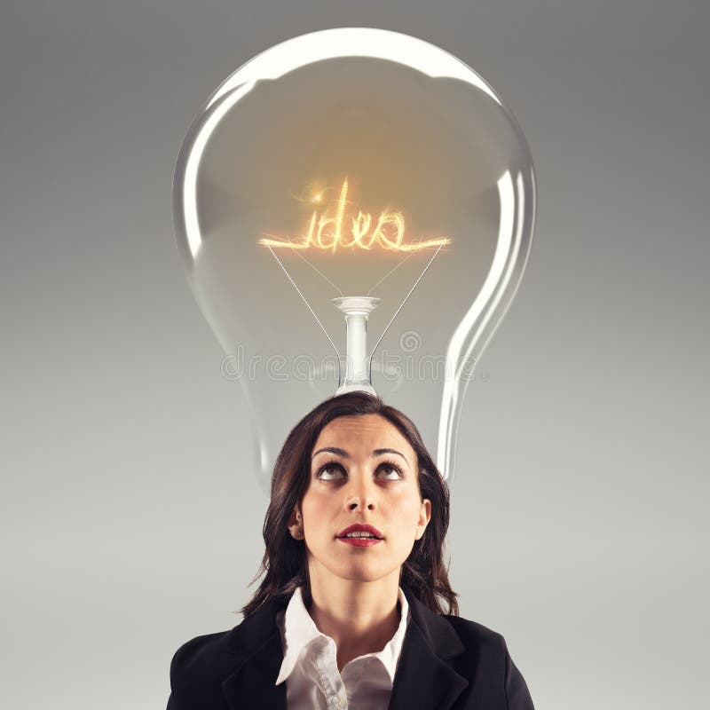 Have an idea stock photo. Image of drawing, creativity - 34387582