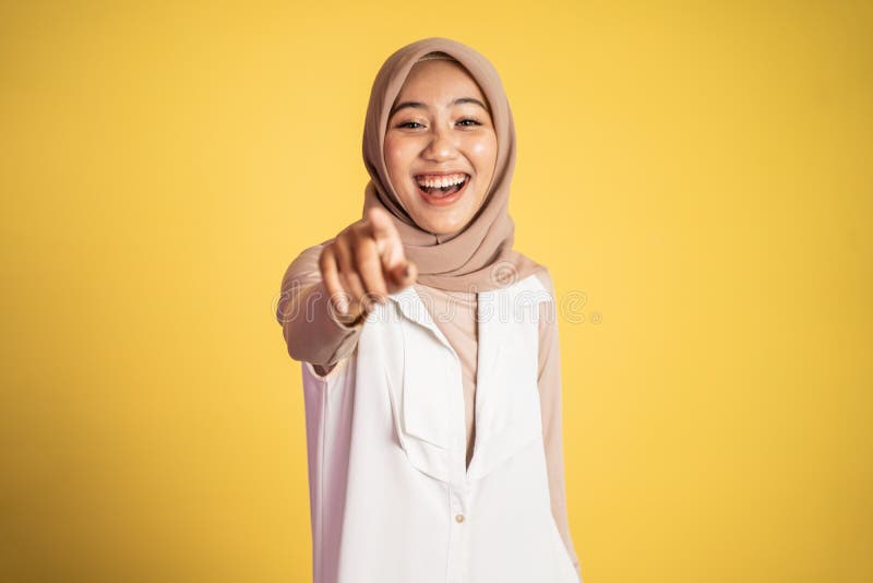Woman with Finger Pointing Make Fun on Someone Stock Photo - Image of ...