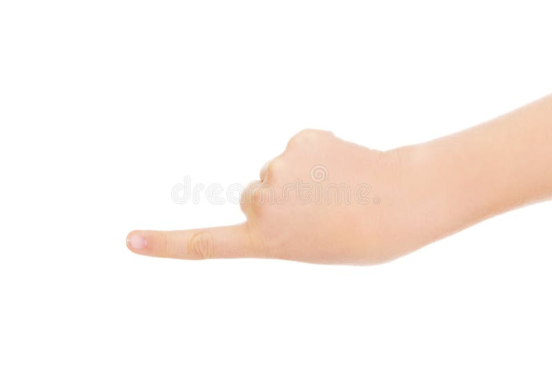 Woman Finger Pointing for Something Stock Image - Image of indication ...