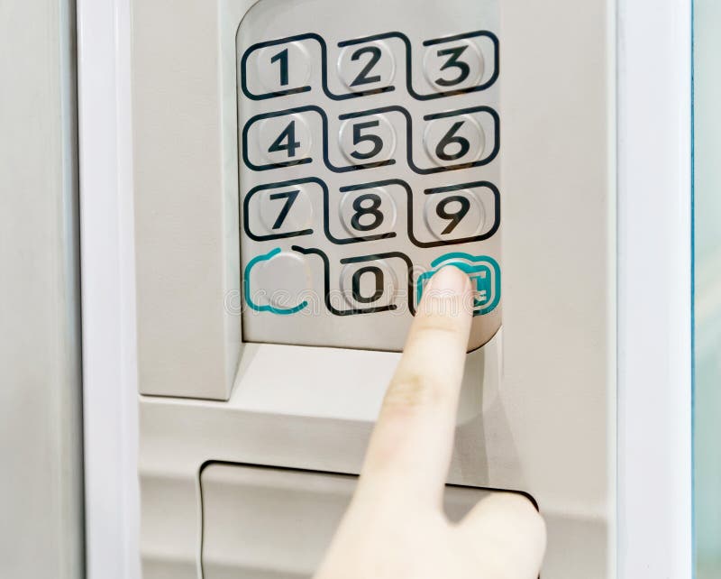 Woman Finger Press on the Button Stock Photo - Image of body, woman ...