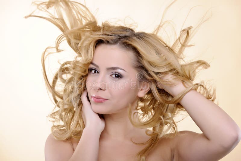 Woman with flying hair stock photo. Image of glamour - 22258872